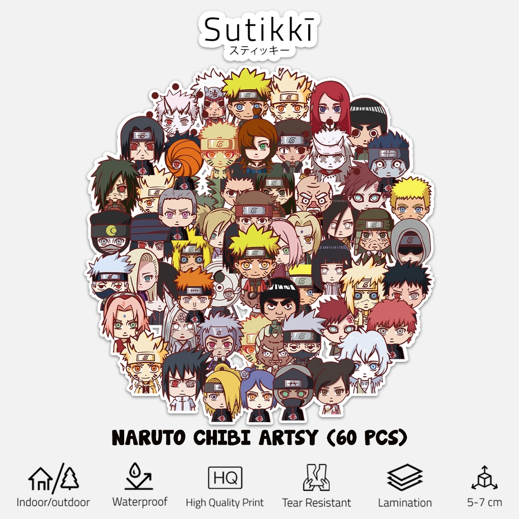 Jual Sutikki | Sticker Pack Naruto Shippuden Chibi Boruto Laptop Anime ...