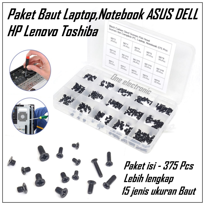 Jual Paket Baut Laptop Notebook Asus Acer DELL HP LENOVO TOSHIBA Paket ...