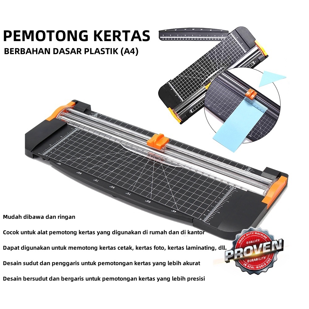 Jual Pemotong Kertas Berbasis Plastik A4 / alat pemotong kertas / paper ...