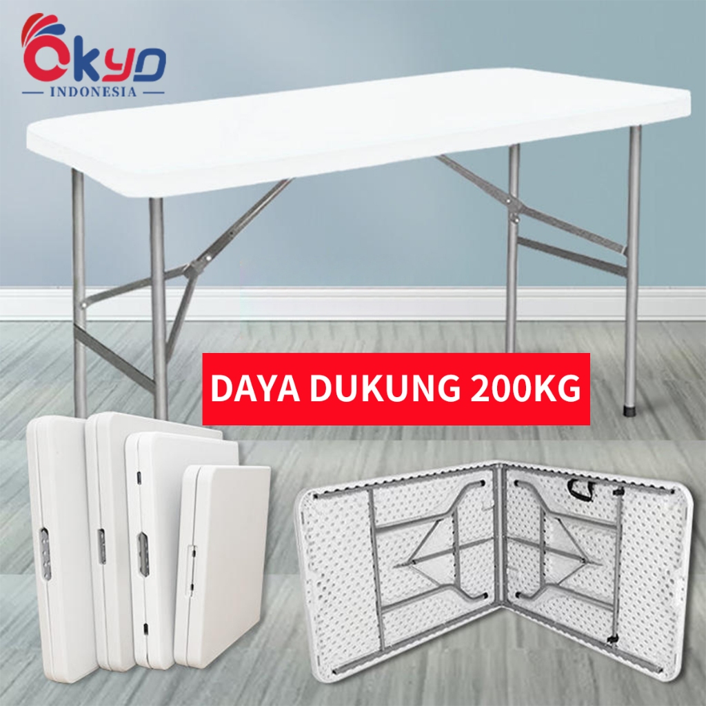 Jual Meja Lipat Outdoor Serbaguna Rectangle Plastic Tables Meja Lipat ...