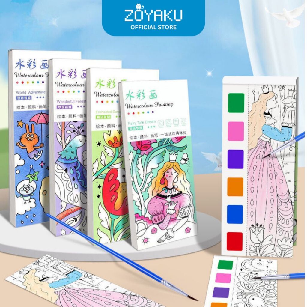 Jual (12 Halaman) Paket Melukis Grafiti Anak Buku Gambar Colouring ...