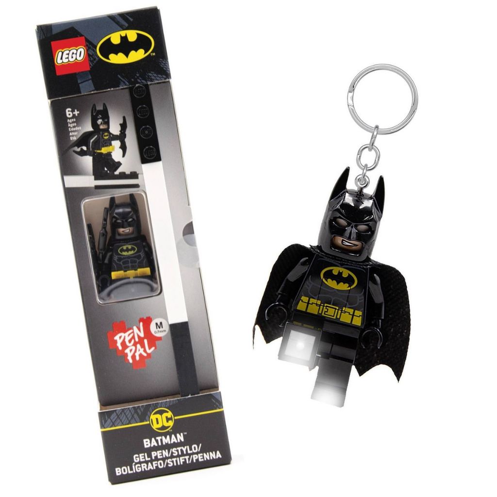 Jual LEGO Super Heroes Batman Gel Pen Black Ink with Keychain Light ...