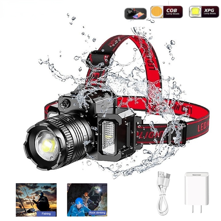 Jual Lampu Kepala LED Tahan Air/Headlamp F-T51 Induksi Sensor Gerak ...