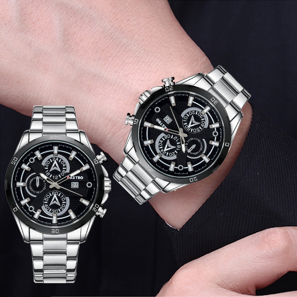 Jual Gastro Sport 1596 Jam Tangan Pria Luxury Stainless Steel Quartz ...