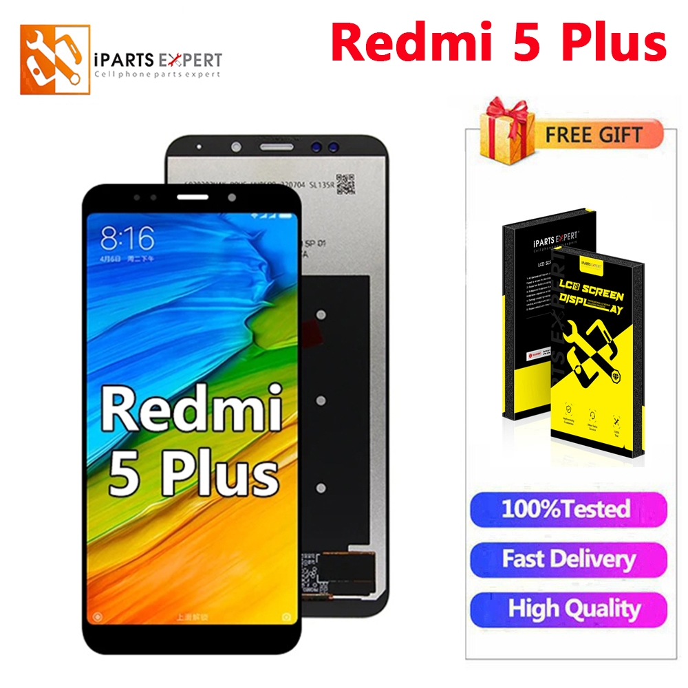 Jual IPARTSEXPERT LCD Asli untuk Xiaomi Redmi 5 Plus Tampilan LCD Layar ...