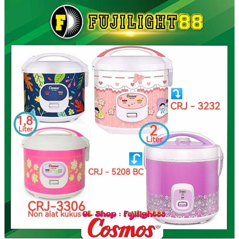 Jual Rice Cooker Cosmos, Penanak Nasi Cosmos 3in1, type CRJ-3306, 3301 ...