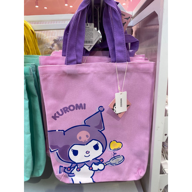Jual Tote bag kuromi pink ungu original miniso | Shopee Indonesia