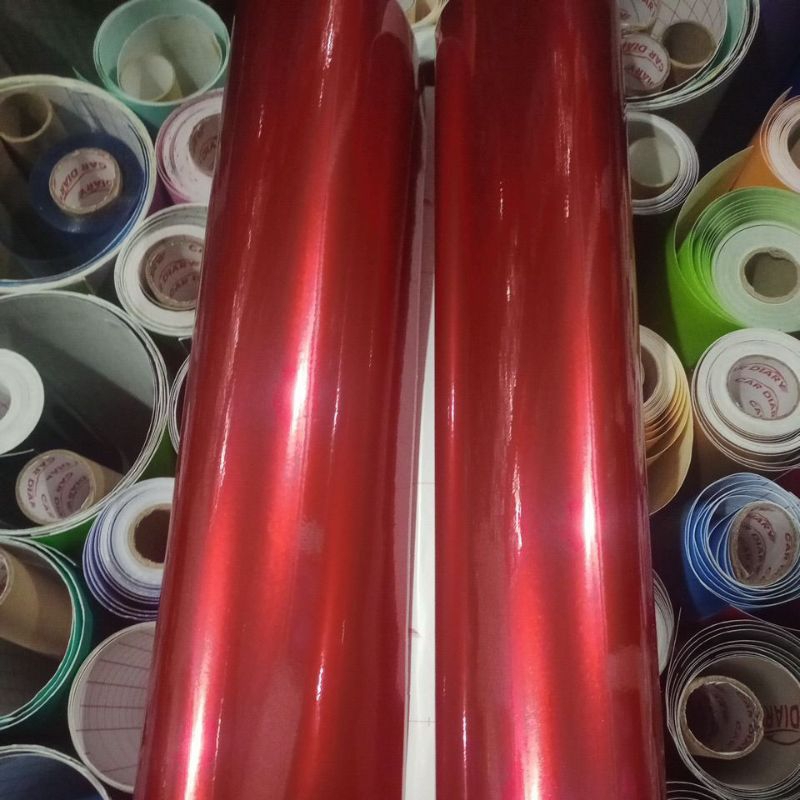 Jual stiker scotlet MERAH metalik/merah maroon/merah candy | Shopee ...
