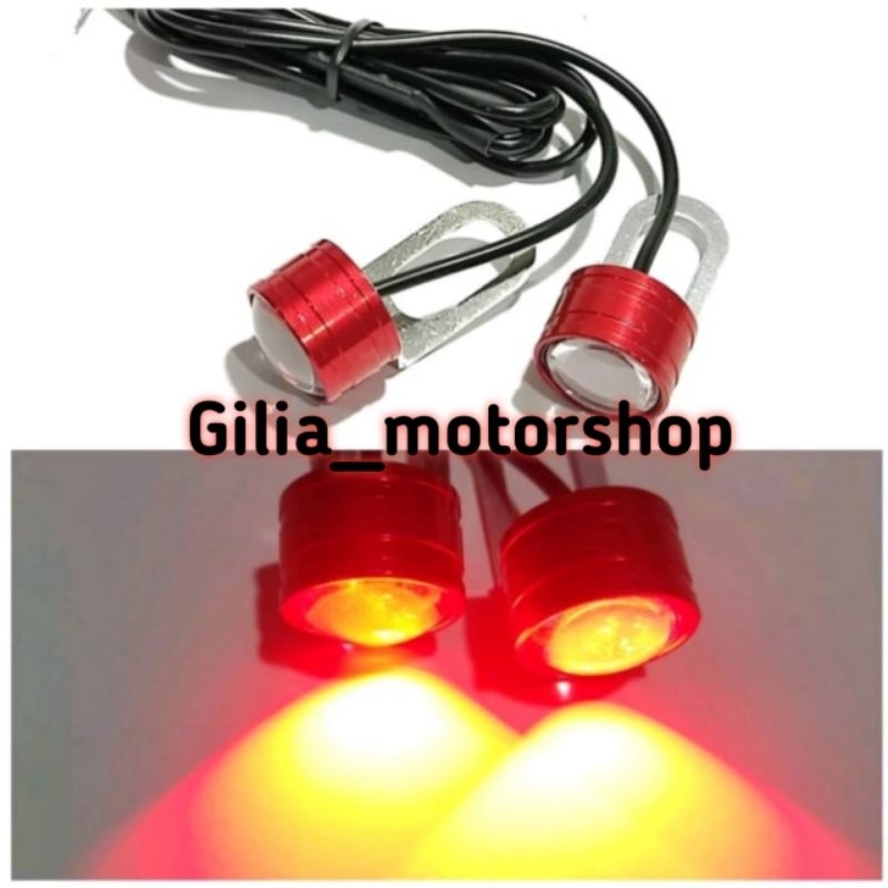 Jual LED EAGLE EYE WARNA MATA ELANG 3 LED FLASH PLUS BREKET UNIVERSAL | Shopee Indonesia