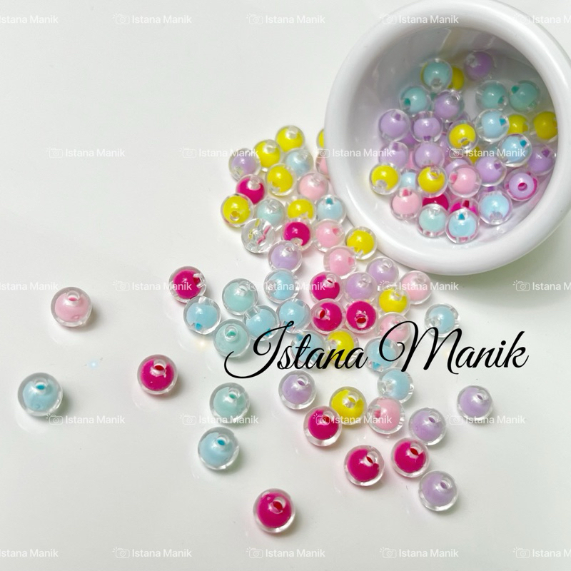 Jual Manik mote acrylic Doff / Clear Love bintang kupu bunga 15gr ...