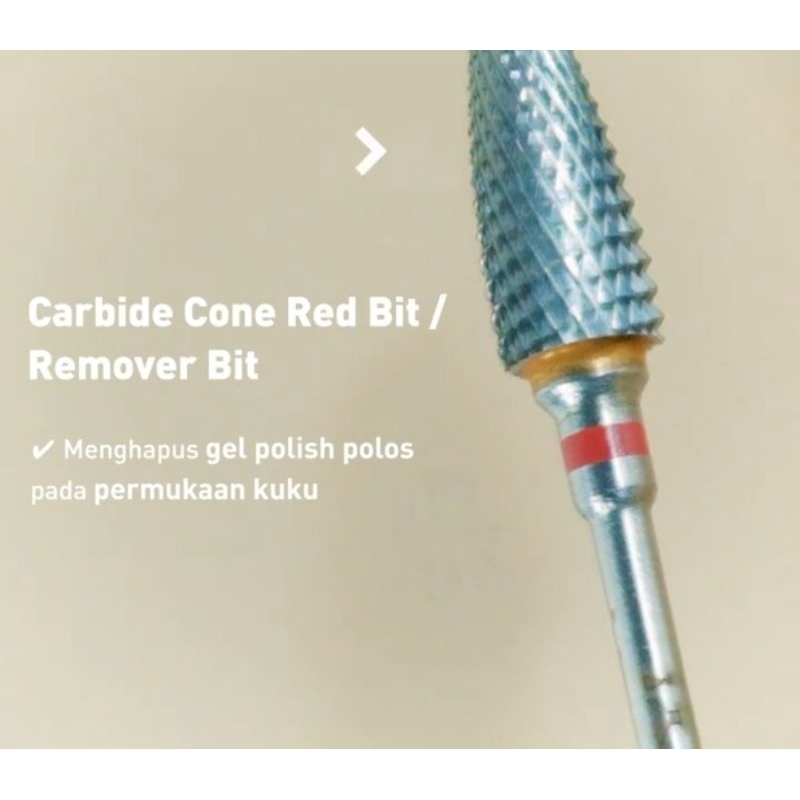 Jual PARTY! RED/BLUE BIT RUSSIAN MANICURE CONE/OVAL/BALL REMOVAL BIT ...