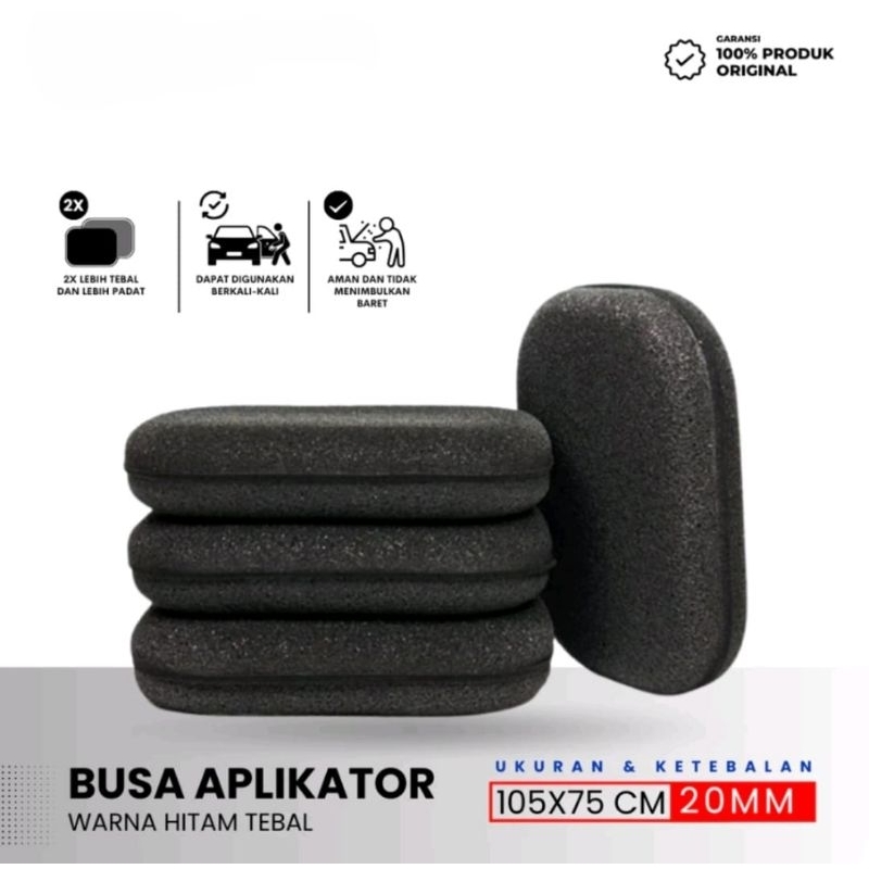 Jual Spon Poles Semir Body Mobil Motor Aplikator Wax Pads Abu Kotak 2 ...