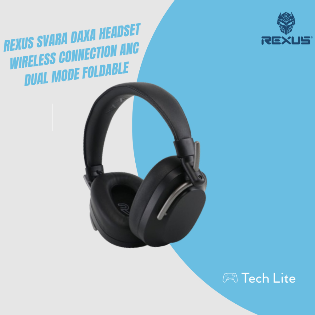 Jual Rexus Svara Daxa Headset Wireless Connection ANC Dual Mode ...