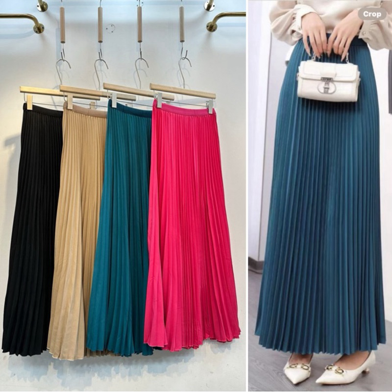 Jual ROK MAXI PLISKET IMPORT | Shopee Indonesia