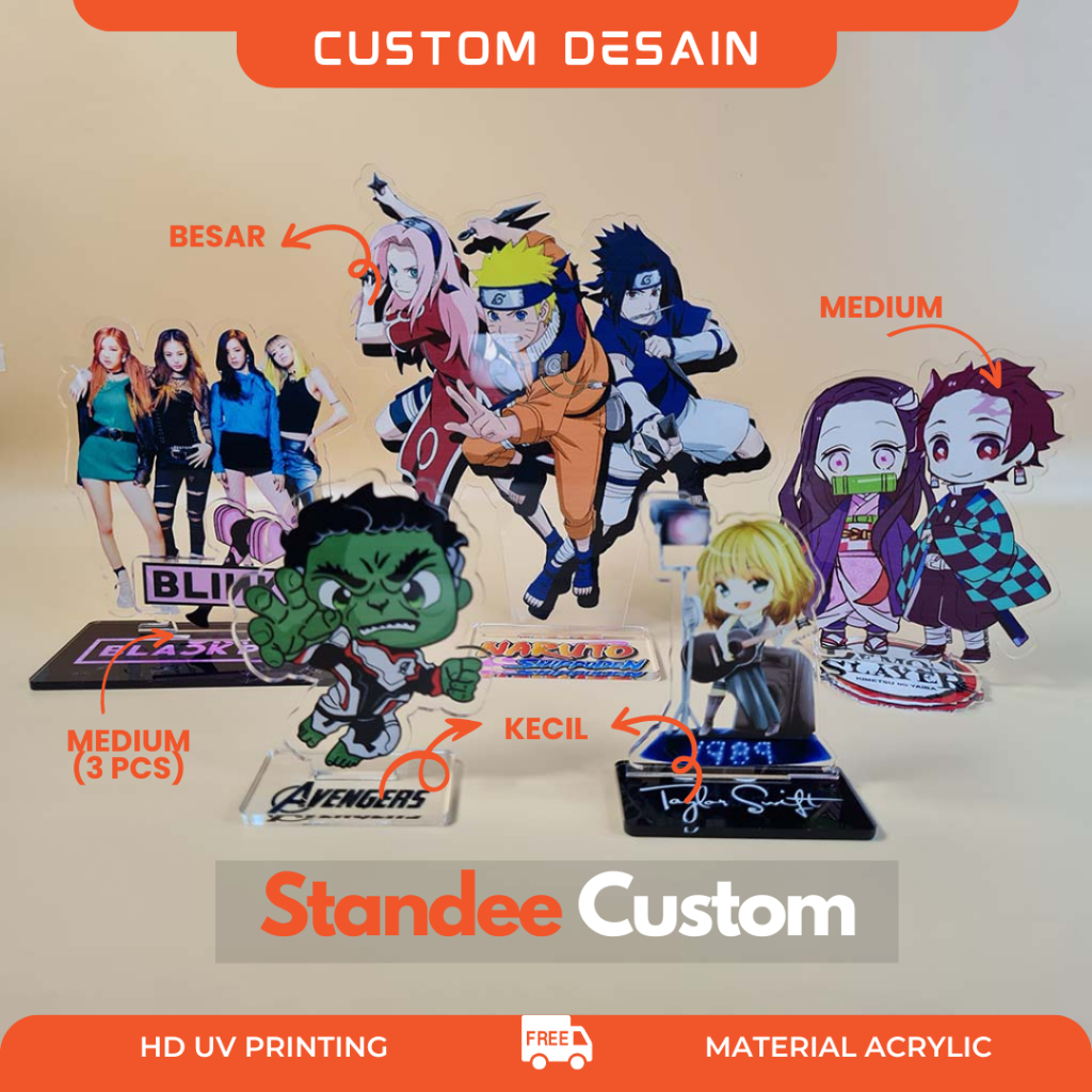 Jual Standee Custom Akrilik Anime Action Figure Sport Games KPOP HD UV ...