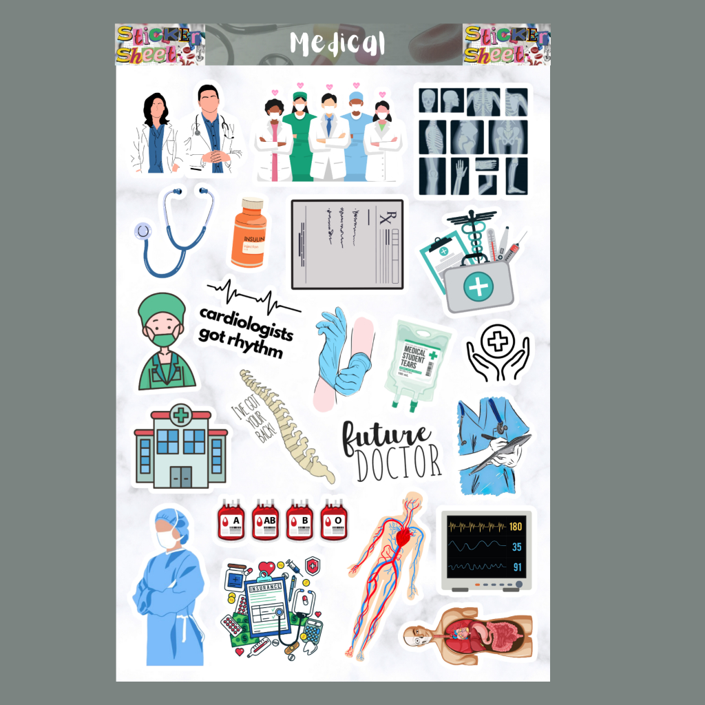 Jual Medical Sticker Sheet | Shopee Indonesia