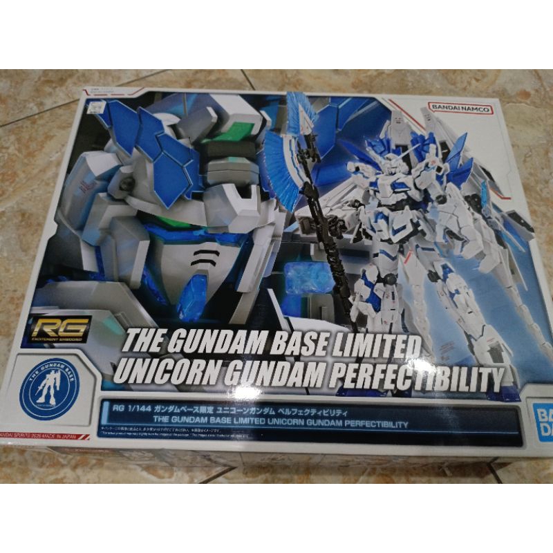 Jual RG Unicorn perfectibility Gundam base limited Bandai bisa COD ...