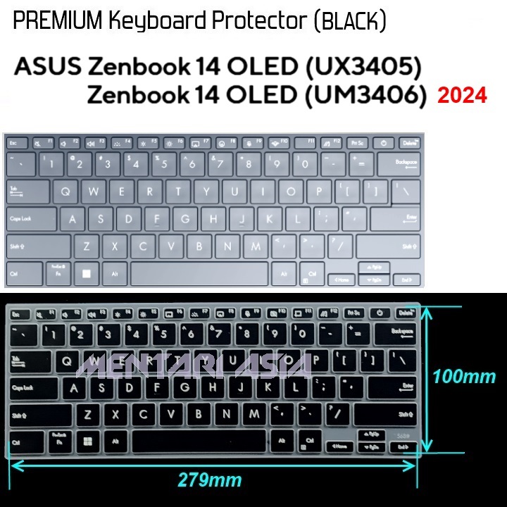 Jual Keyboard Protector ASUS ZenBook 14 OLED UX3405 UM3406 (2024 ...