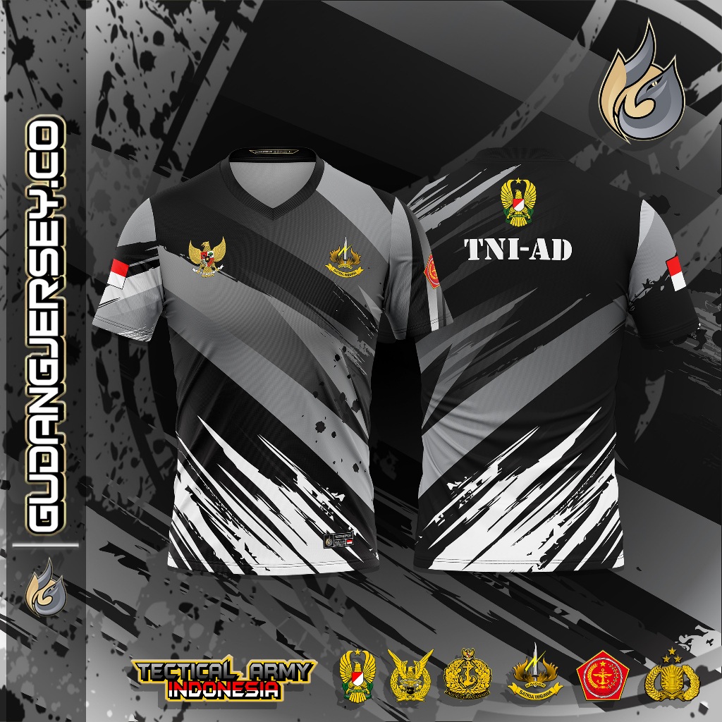 Jual JERSEY TNI AD / TNI AL / TNI AU / POLRI FREE CUSTOM LOGO | Shopee ...