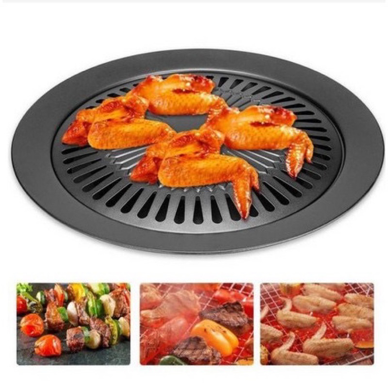 Jual Wajan BBQ Grill Pan Bulat / Panggangan BBQ Ultra Grill 32 cm ...