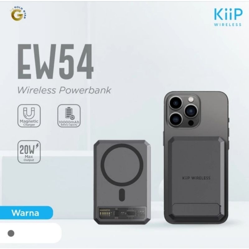 Jual KiiP Wireless EW54 Powerbank Magsafe 20W Fast Charging Type C 10000 mAh | Shopee Indonesia