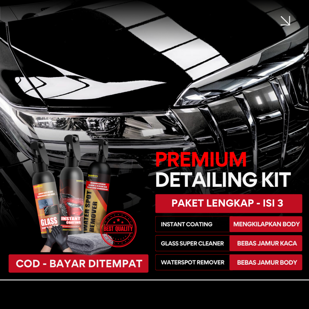 Jual Paket Perawatan Kendaraan Motor Mobil Obat Jamur dan Pengkilap Instant Coating Detailing ...