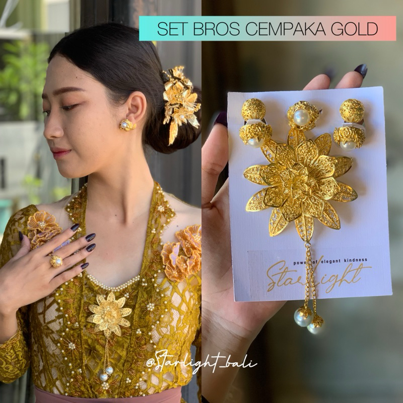 Jual Set Bros Cempaka / alpaka bali / bros bali | Shopee Indonesia