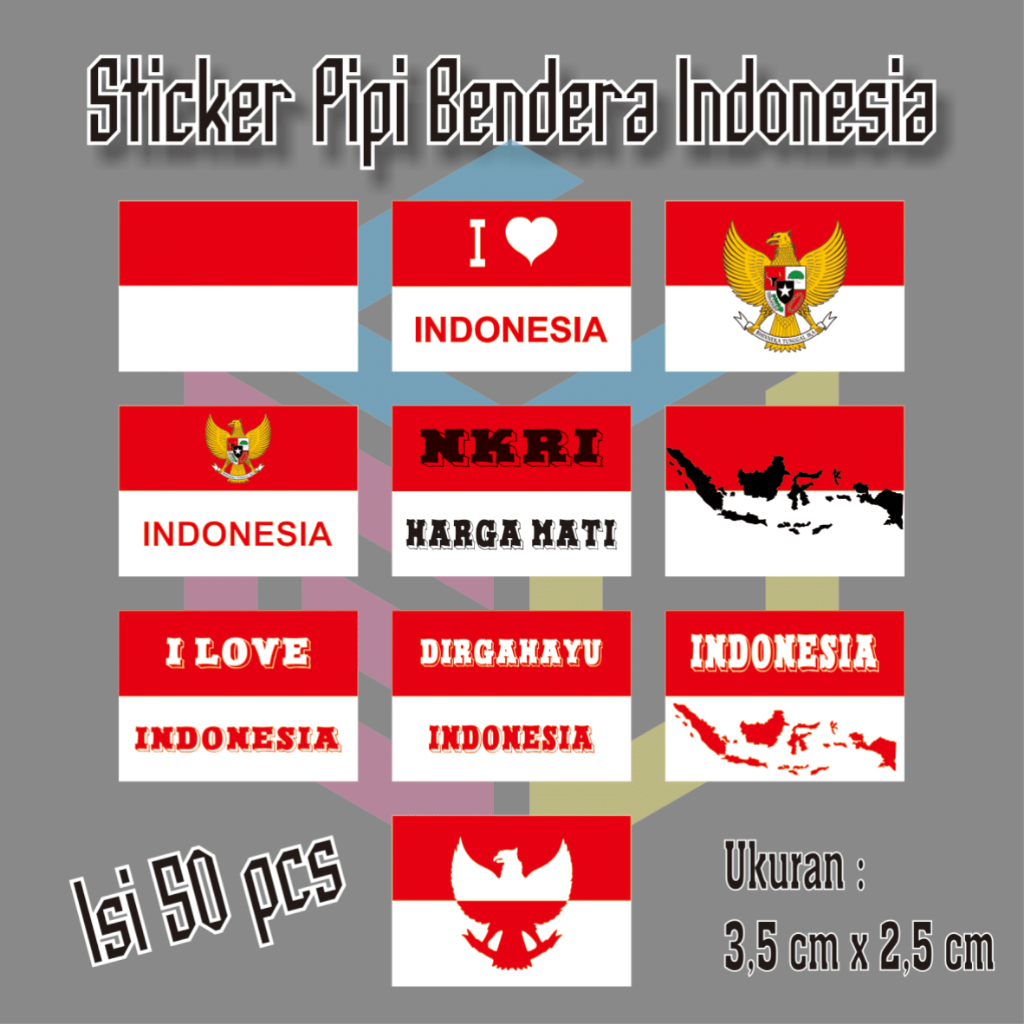Jual Sticker Pipi Bendera Stiker Pipi Bendera Indonesia | Shopee Indonesia