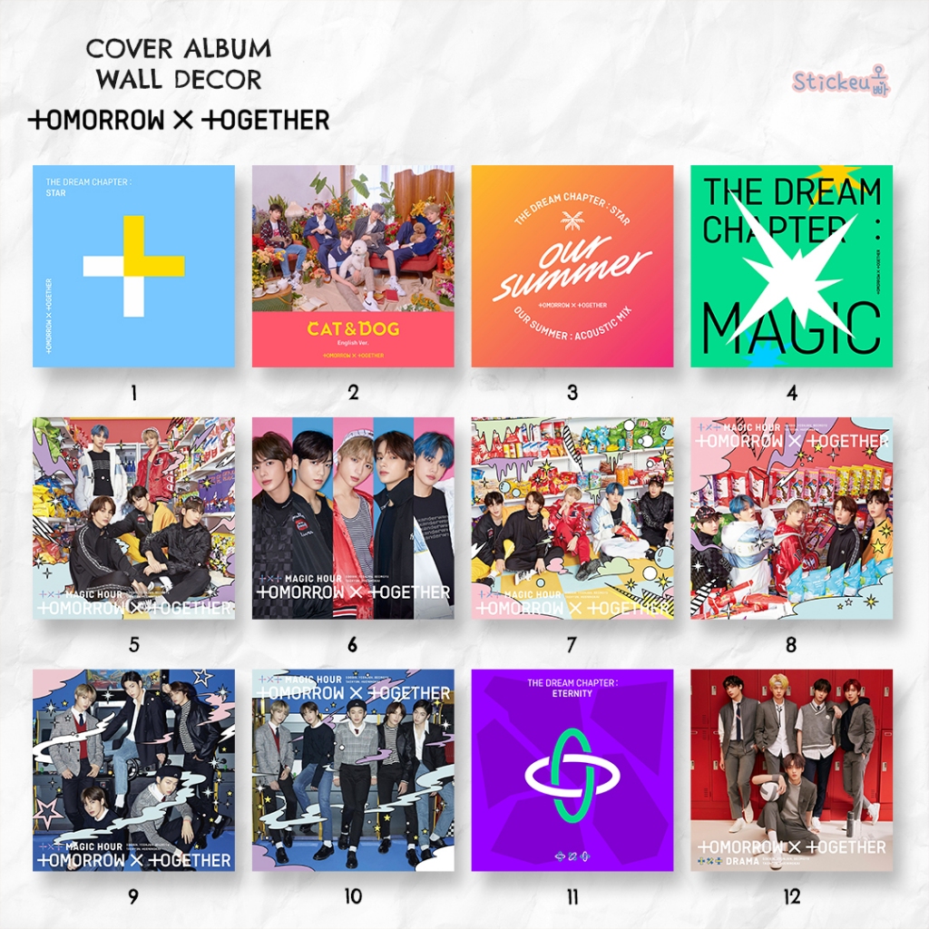 Jual Tomorrow X Together Album Cover Wall Decor | Shopee Indonesia