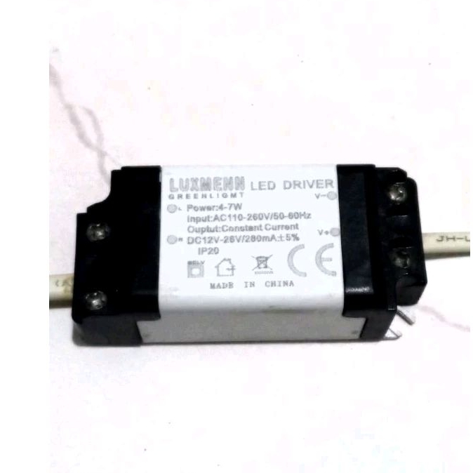 Jual Driver Lampu Led downlight 4-7 watt 12 volt-26 volt Merek LUXMEN ...