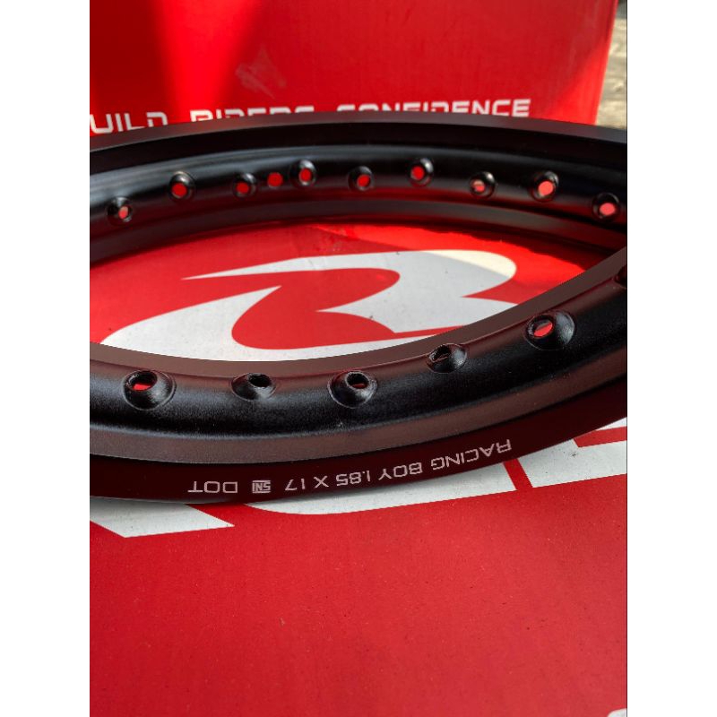 Jual VELG RCB 185 RATA RING 17 Hole 36 Hitam Racing Boy Alloy Rim Black ...
