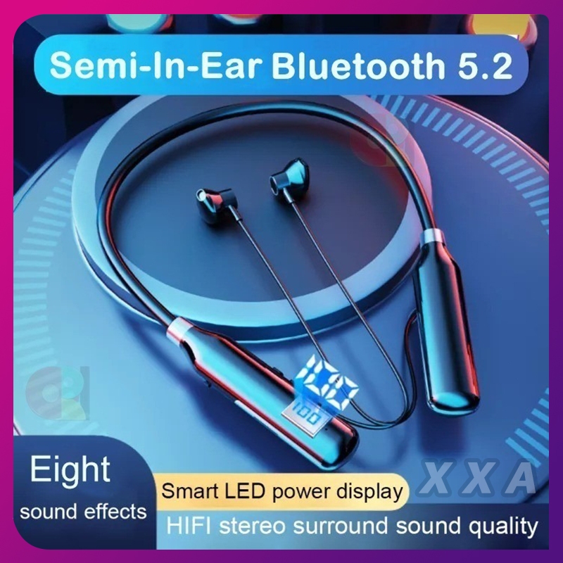 Jual Headset Bluetooth yang dipasang di leher BT-100 headset olahraga ...
