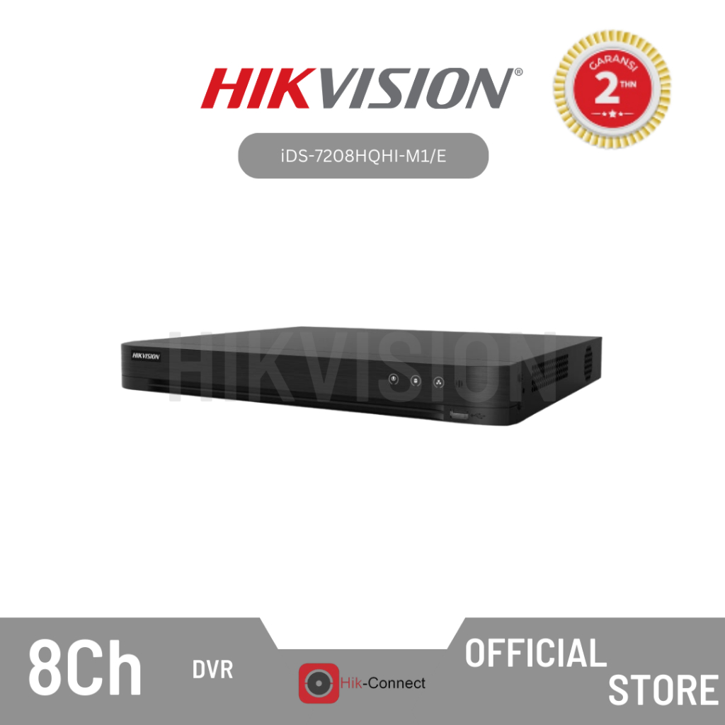 Jual HIKVISION - iDS-7208HQHI-M1/E DVR 8-ch 1080P 1U H.265 AcuSense ...