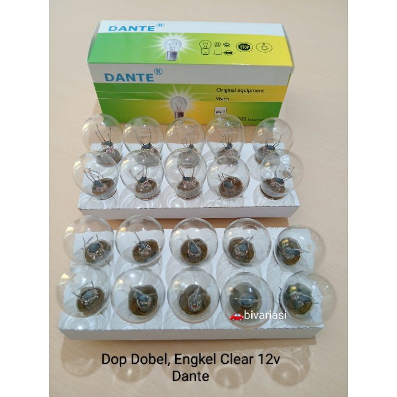 Jual Bohlam S25 dobel, engkel clear, amber 12v Dante / Dop S25 kaki 1 ...