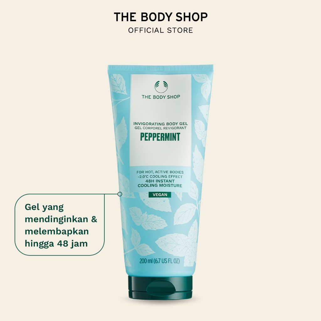Jual The Body Shop Peppermint Invigorating Body Gel 200ml | Shopee ...