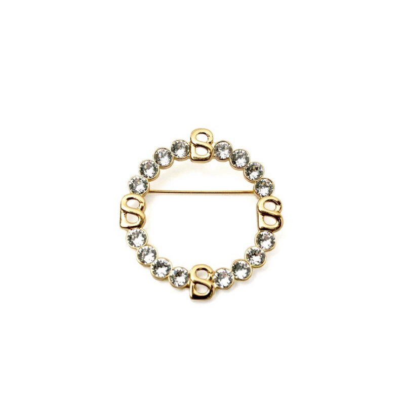 Jual BUTTONSCARVES ANNA ROUND BROOCH (GOLD) | Shopee Indonesia