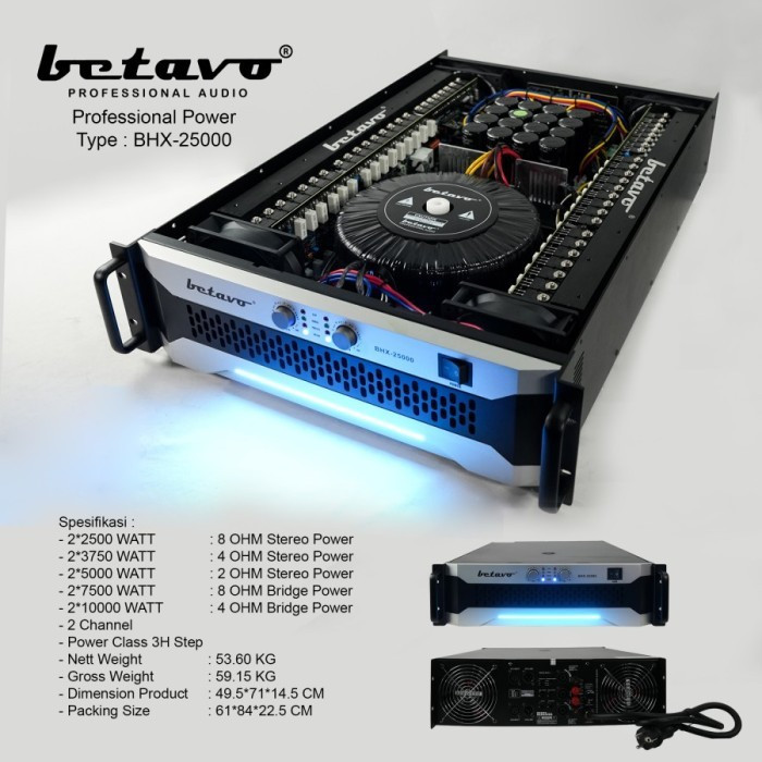 Jual Power amplifier Betavo BDX 25000 PROFESIONAL POWER ORIGINAL ...