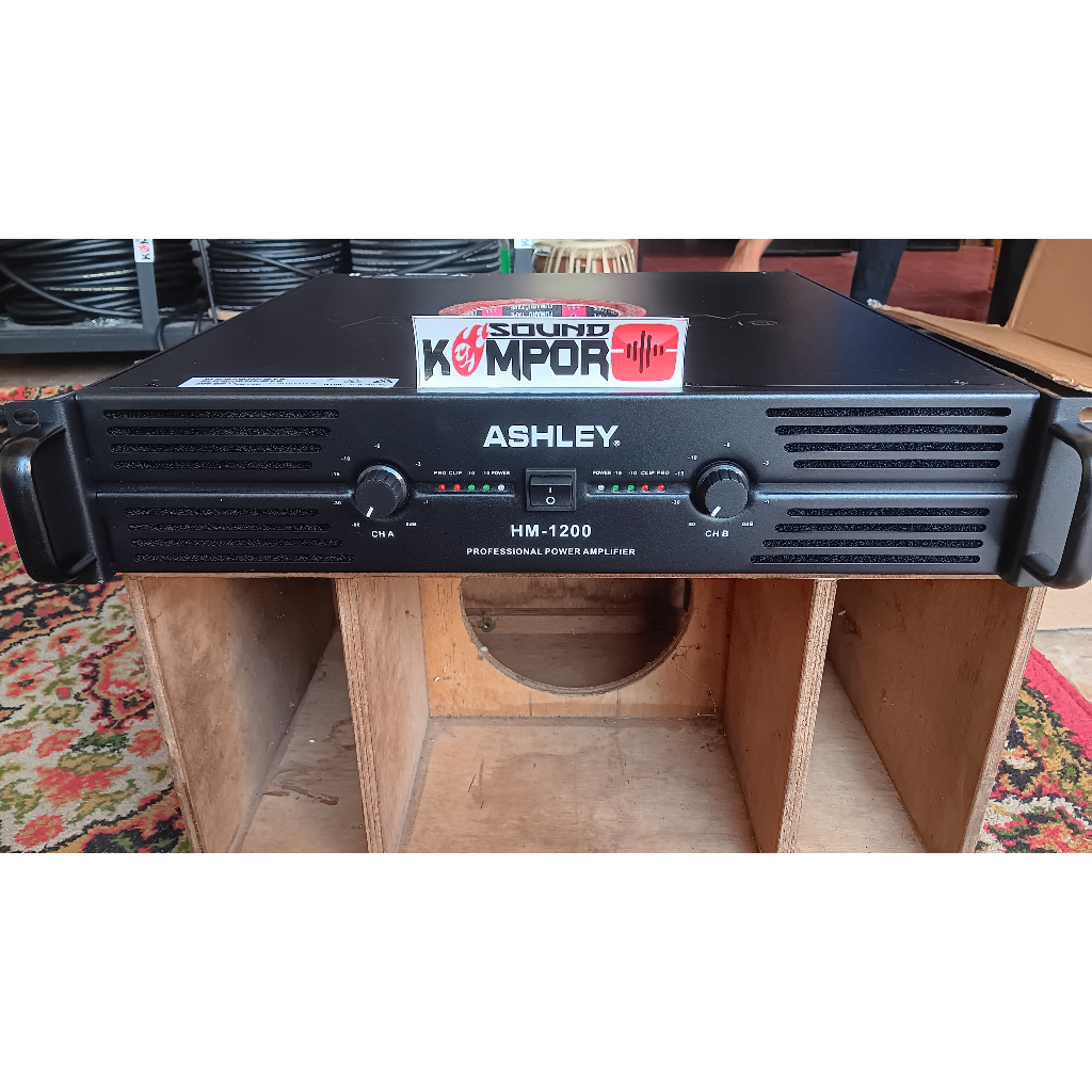 Jual POWER ASHLEY HM 1200 BARU 2X 2400WATT 4 ohm power ashley hm1200 ...