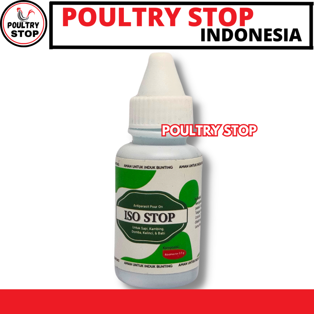 Jual ISO STOP 30 ML - Like Pramectin RV - Obat Antiparasit Tetes Kutu ...