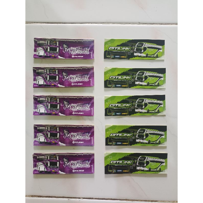 Jual Stiker bus terbaru Asyrof 2 Model isi 36 pcs | Shopee Indonesia