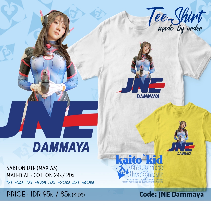 Jual Kaos JENA DAMMAYA JNE Meme Plesetan Lucu unik bisa custom desain ...