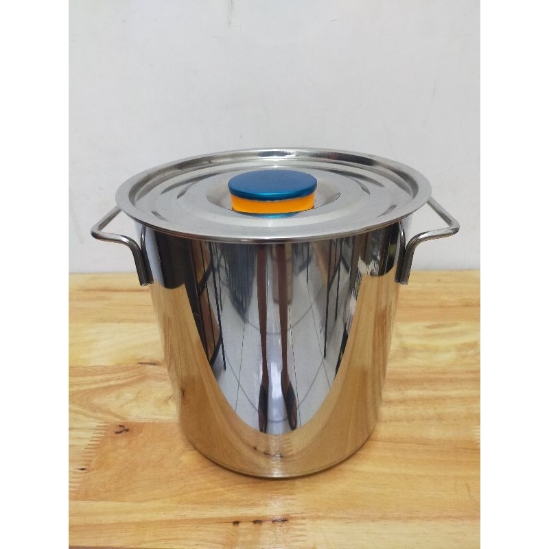 Jual Panci Stockpot Stainless Steel 20cm / Dandang Stainless Steel 20cm ...
