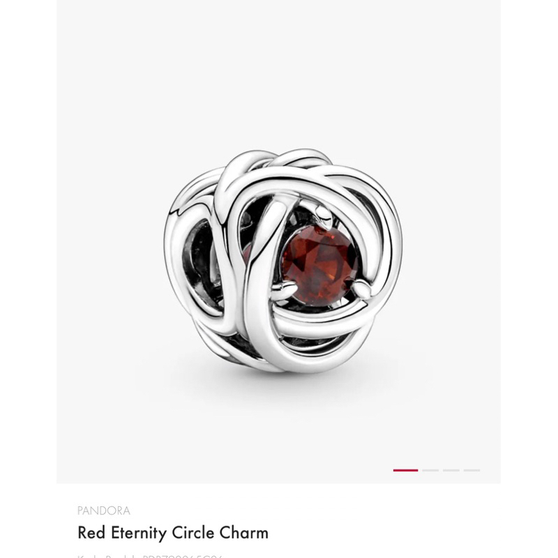 Jual Charm Pandora, Red eternity circle charm (original 100%) - SOLD ...