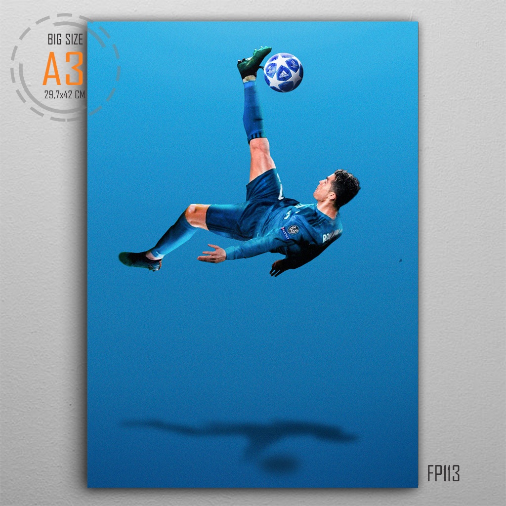 Jual Poster Ukuran Besar RONALDO Pajangan Kayu MDF Dekorasi Kamar Cowok ...