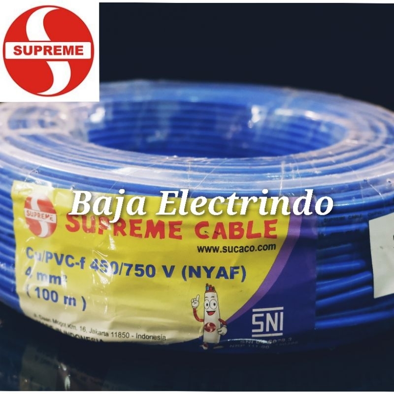 Jual Kabel Serabut NYAF 4mm SUPREME @100m Kabel NYAF 1x4mm 1x4 mm 1 x 4 mm | Shopee Indonesia