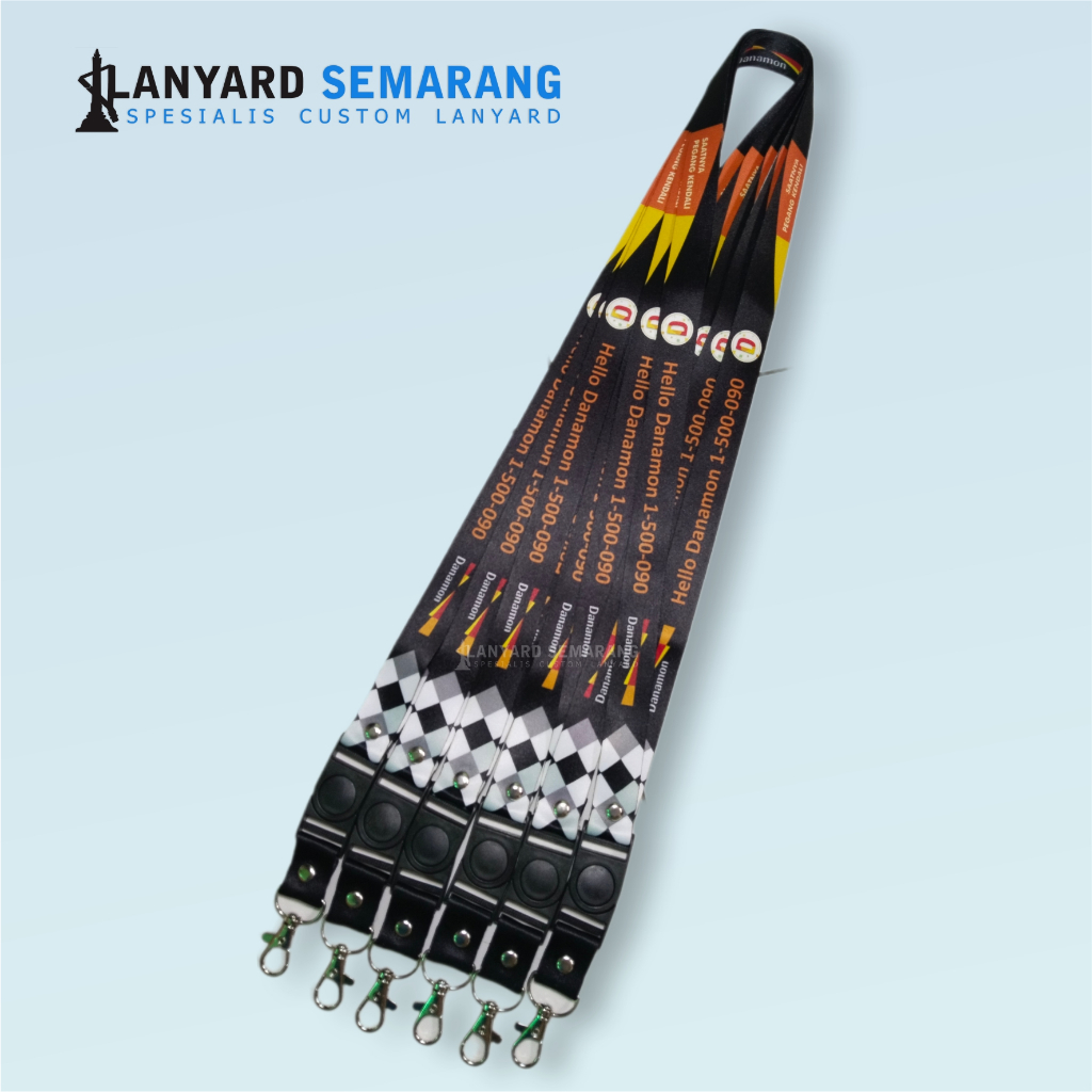 Jual Lanyard Tali id card BANK DANAMON | Shopee Indonesia