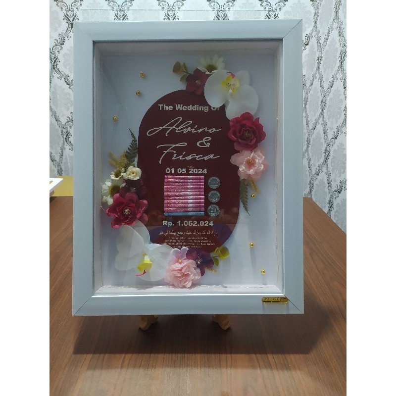 Jual Mahar Pernikahan Bingkai Mahar Pernikahan 30x40 Mahar Jumbo Figura ...