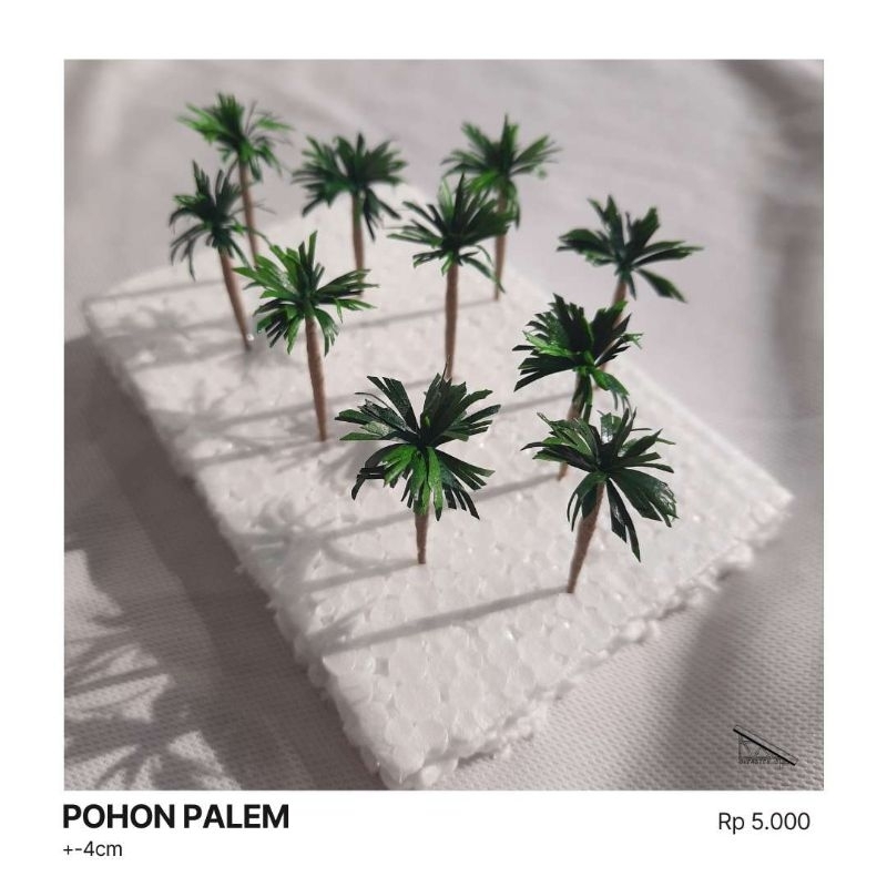 Jual Miniatur Pohon Palem Tanaman Palsu bahan maket 4 cm | Shopee Indonesia