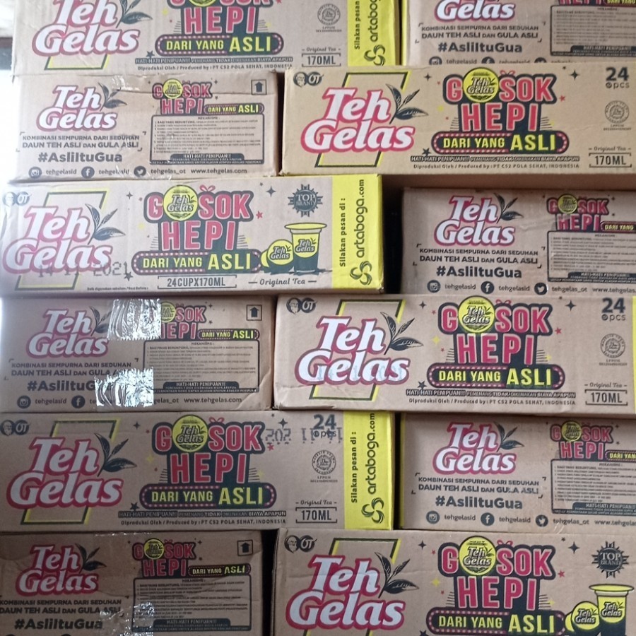Jual teh gelas isi 24 pcs 1 dus | Shopee Indonesia