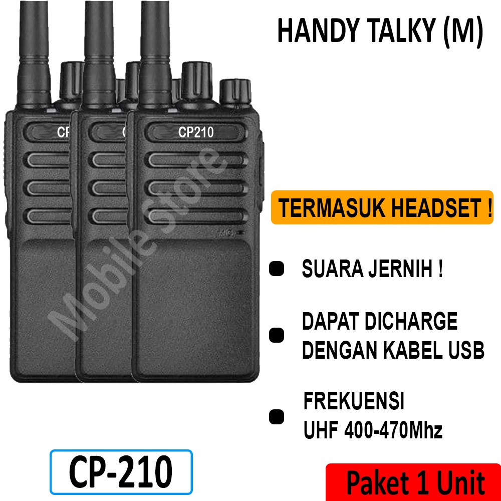 Jual HT CP210 3 Unit UHF Handy Talky Walkie Talkie UHF 400-470Mhz Alat ...